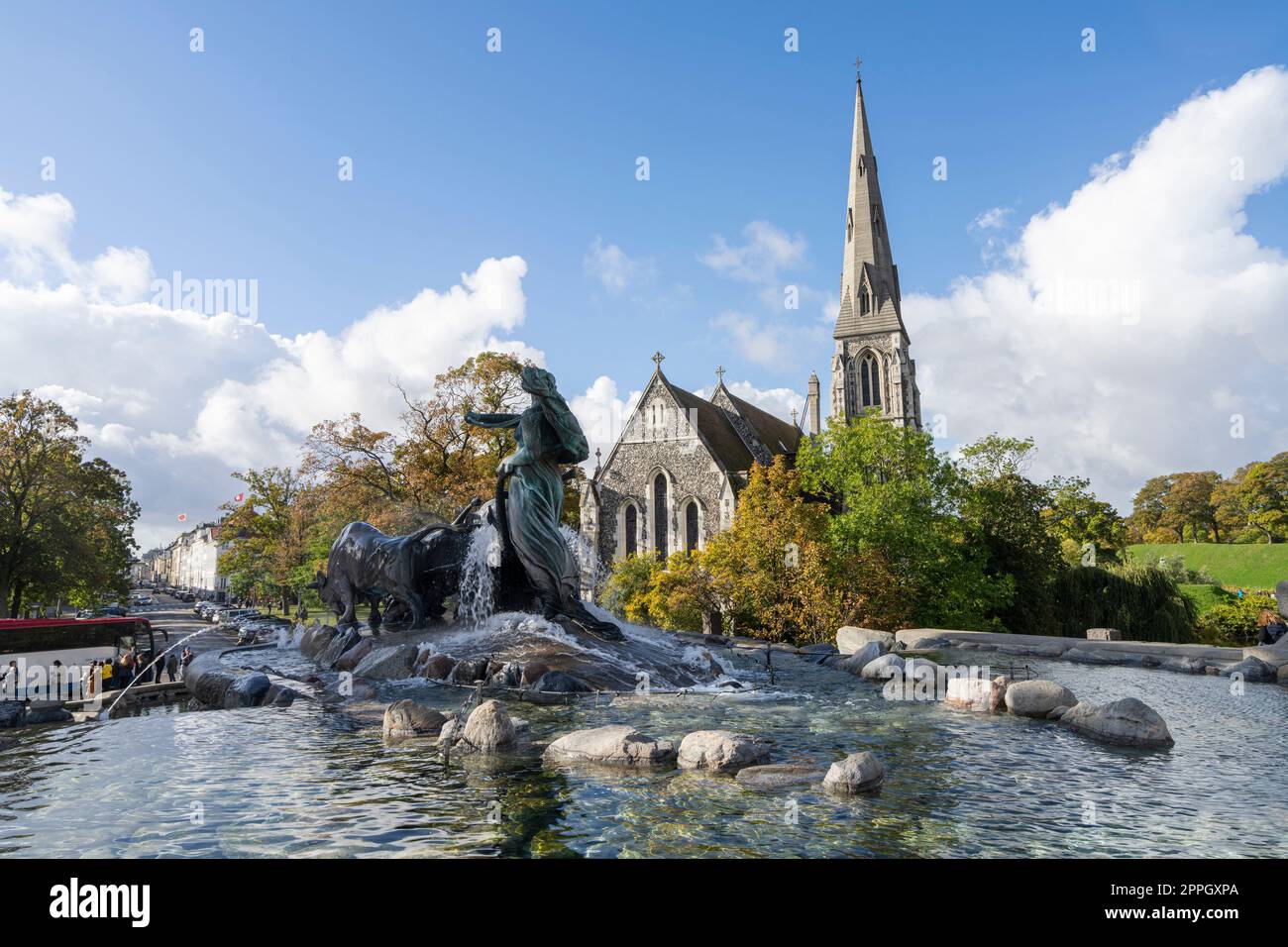 The Gefion Fountain in Copenhagen, Denmark Stock Photo - Alamy