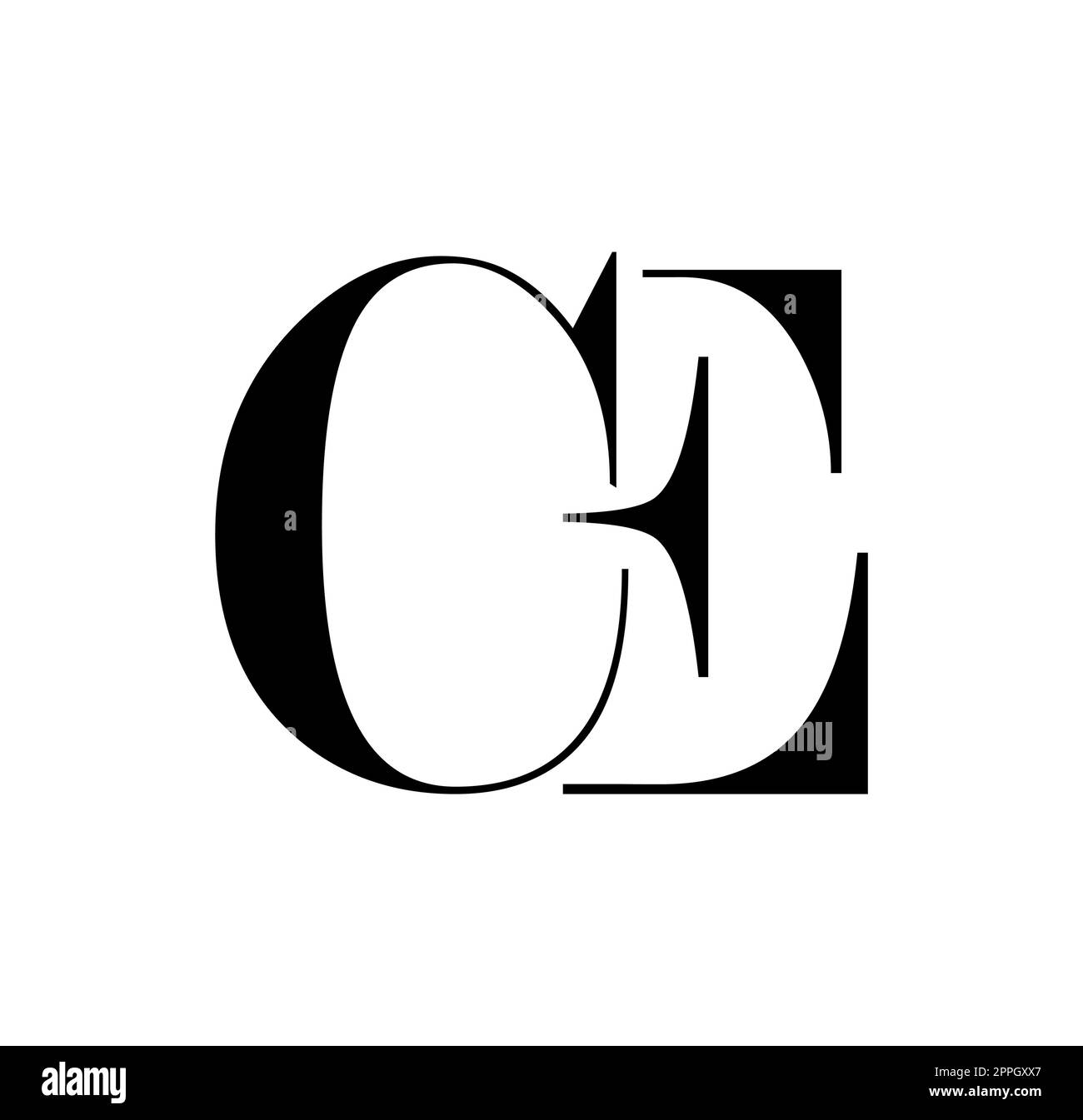 Monogram Logo vector Initial Letters CE Stock Vector Image & Art - Alamy