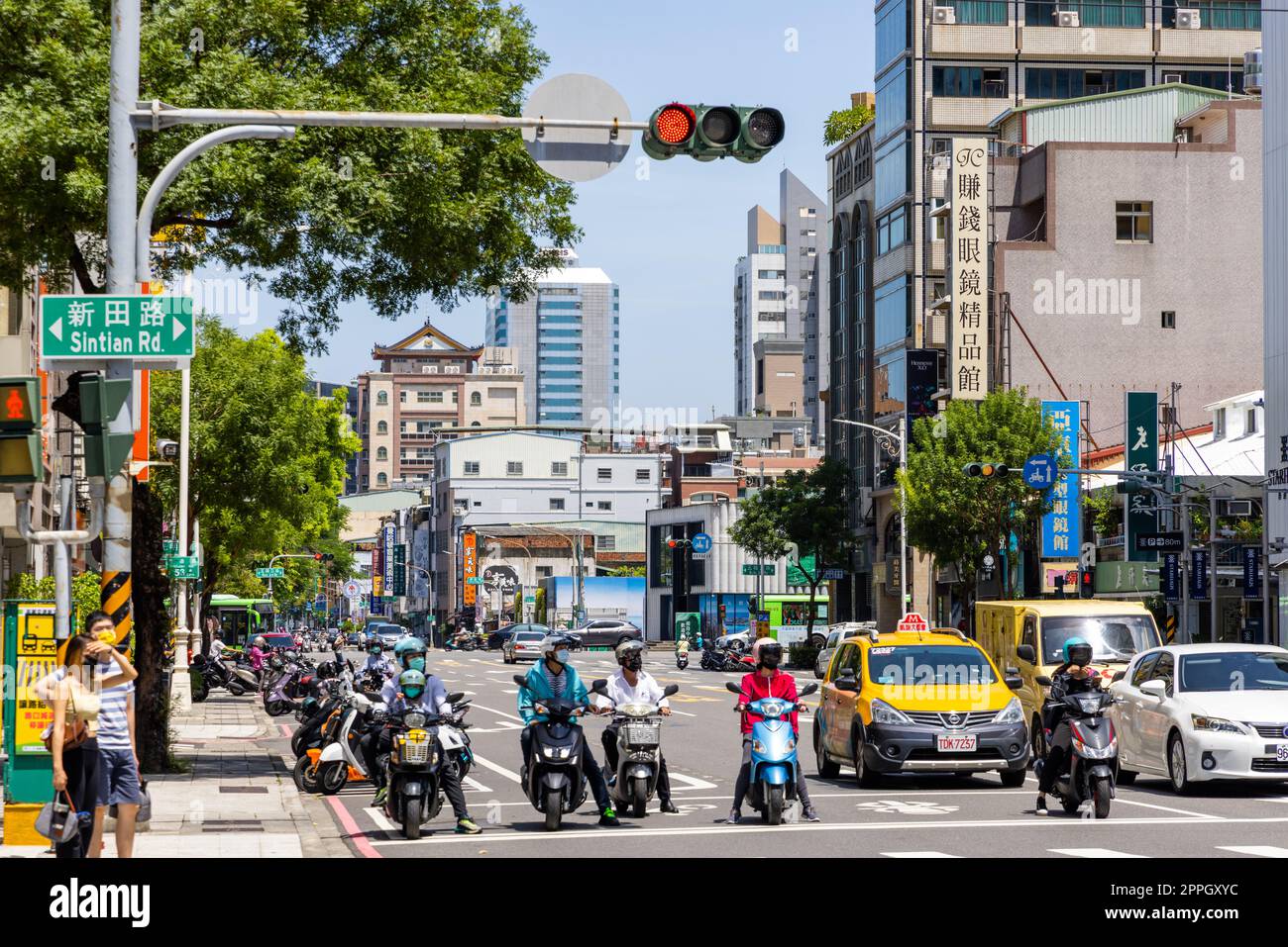 Kaohsiung, Taiwan, 27 August 2022: Kaohsiung city downtown Stock Photo ...