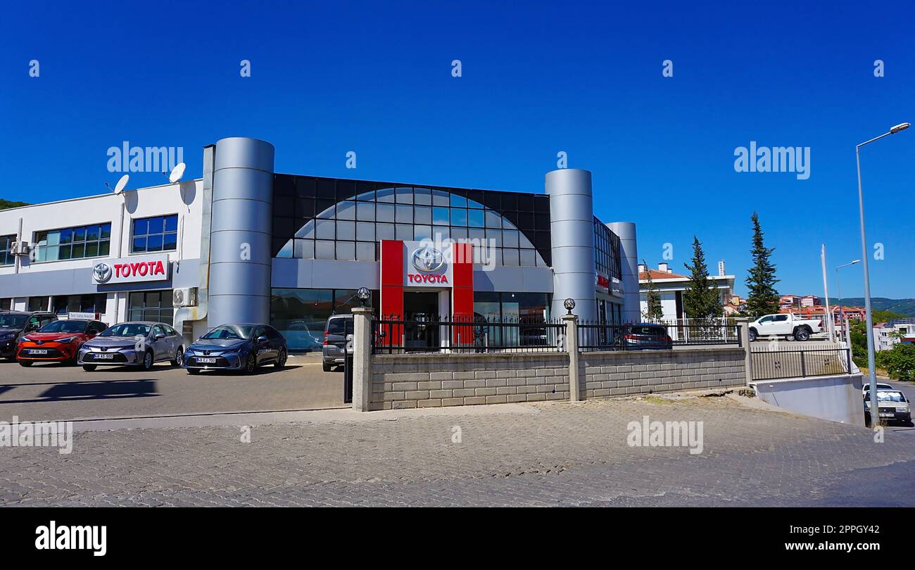 Antalya, Turkey - September 17, 2022: View of the facade of a Toyota ...