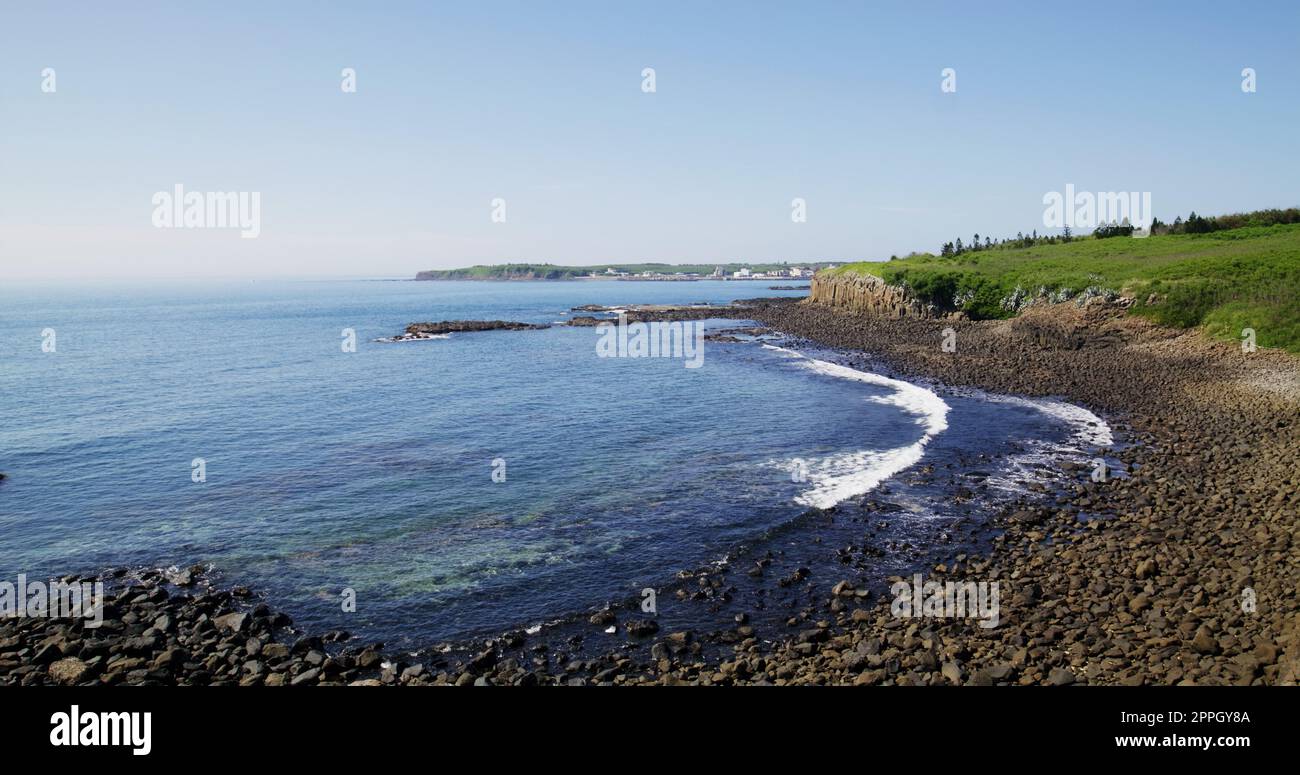 Chixi rock waterfall in Penghu of Taiwan Stock Photo - Alamy