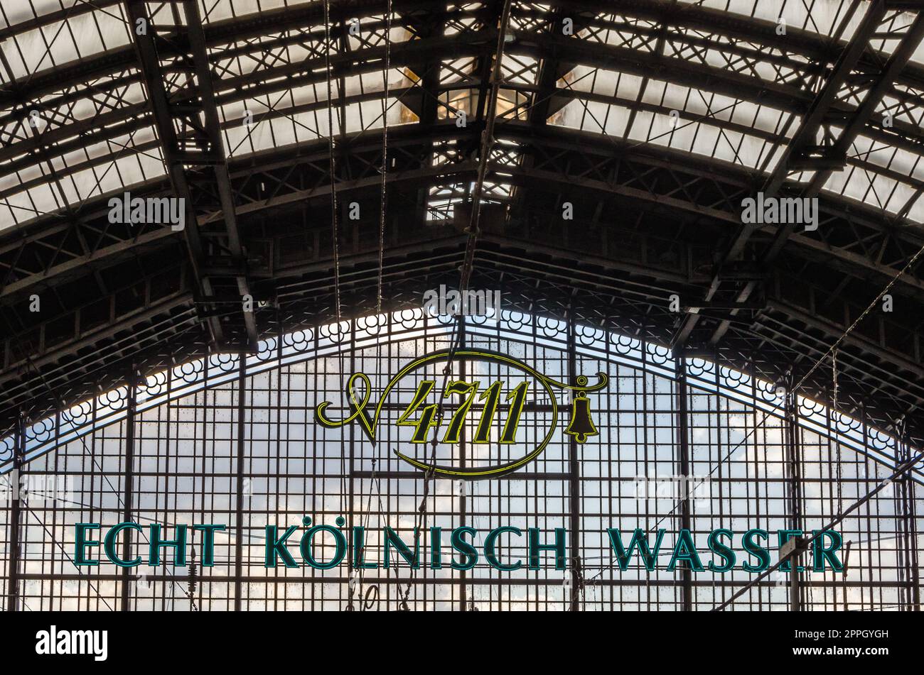 COLOGNE (KOLN), GERMANY - AUGUST 20, 2013: Architectural detail, roof ...