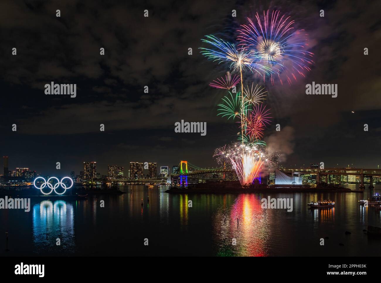 Olympic Rings Ceremony VII Stock Photo - Alamy