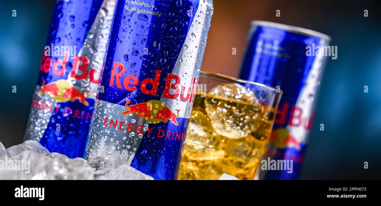 Red bull cans hi-res stock photography and images - Alamy