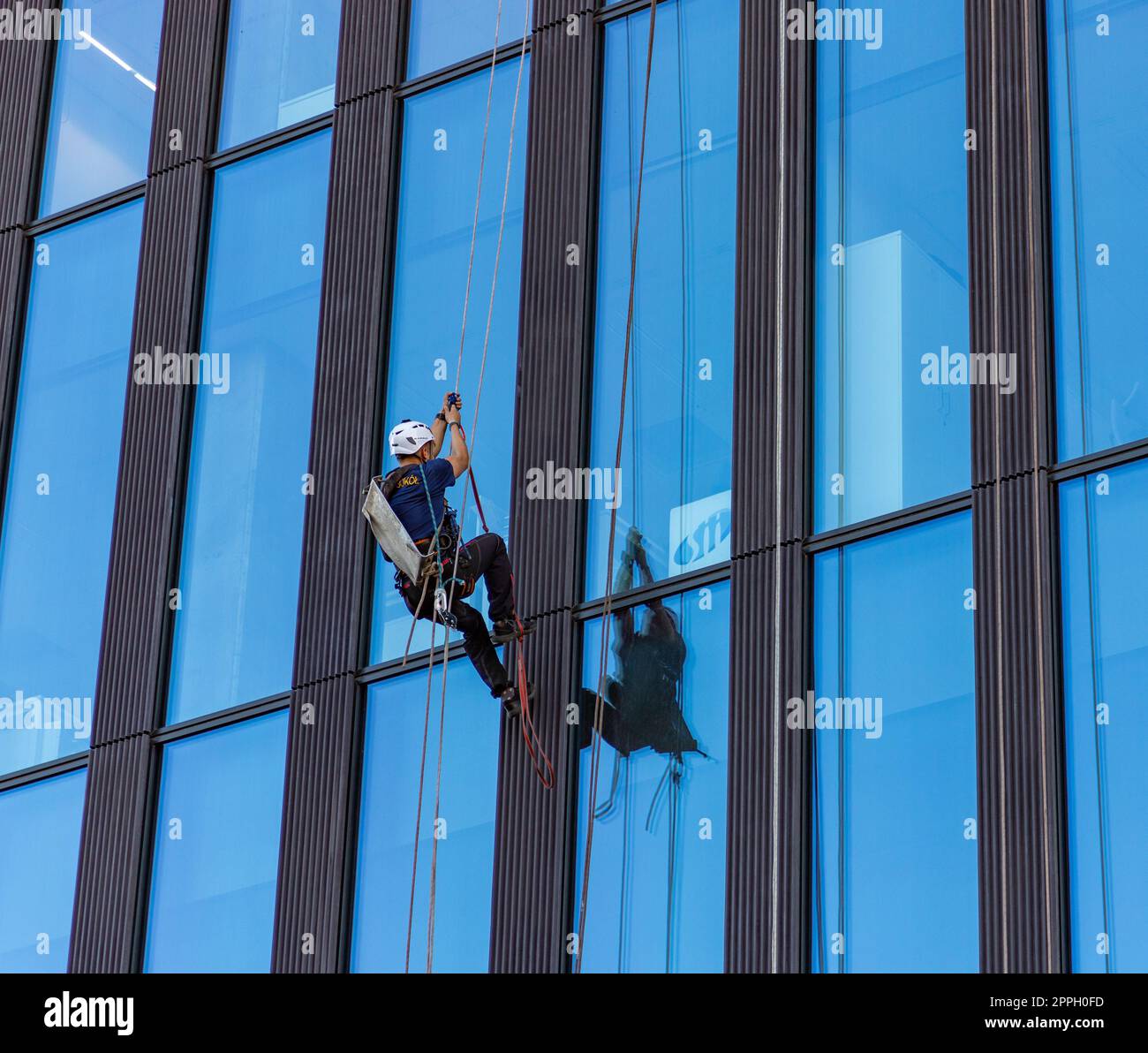 Office Building Cleaner Stock Photo - Alamy