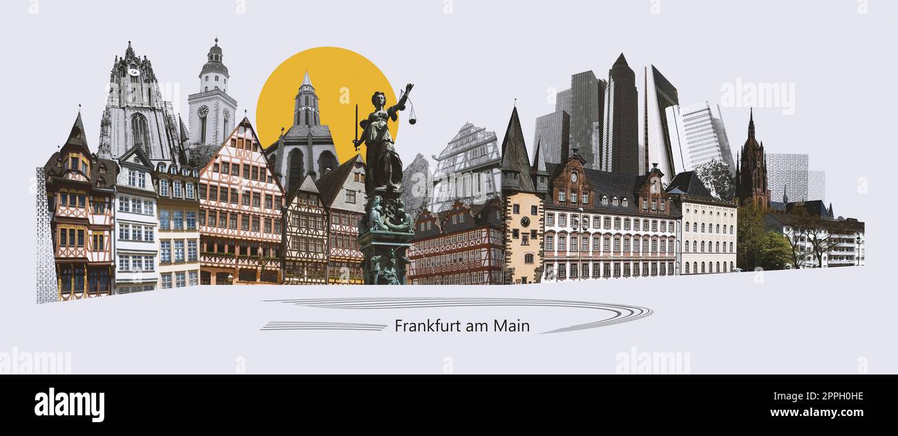 Europe city landmarks collage hi-res stock photography and images - Alamy