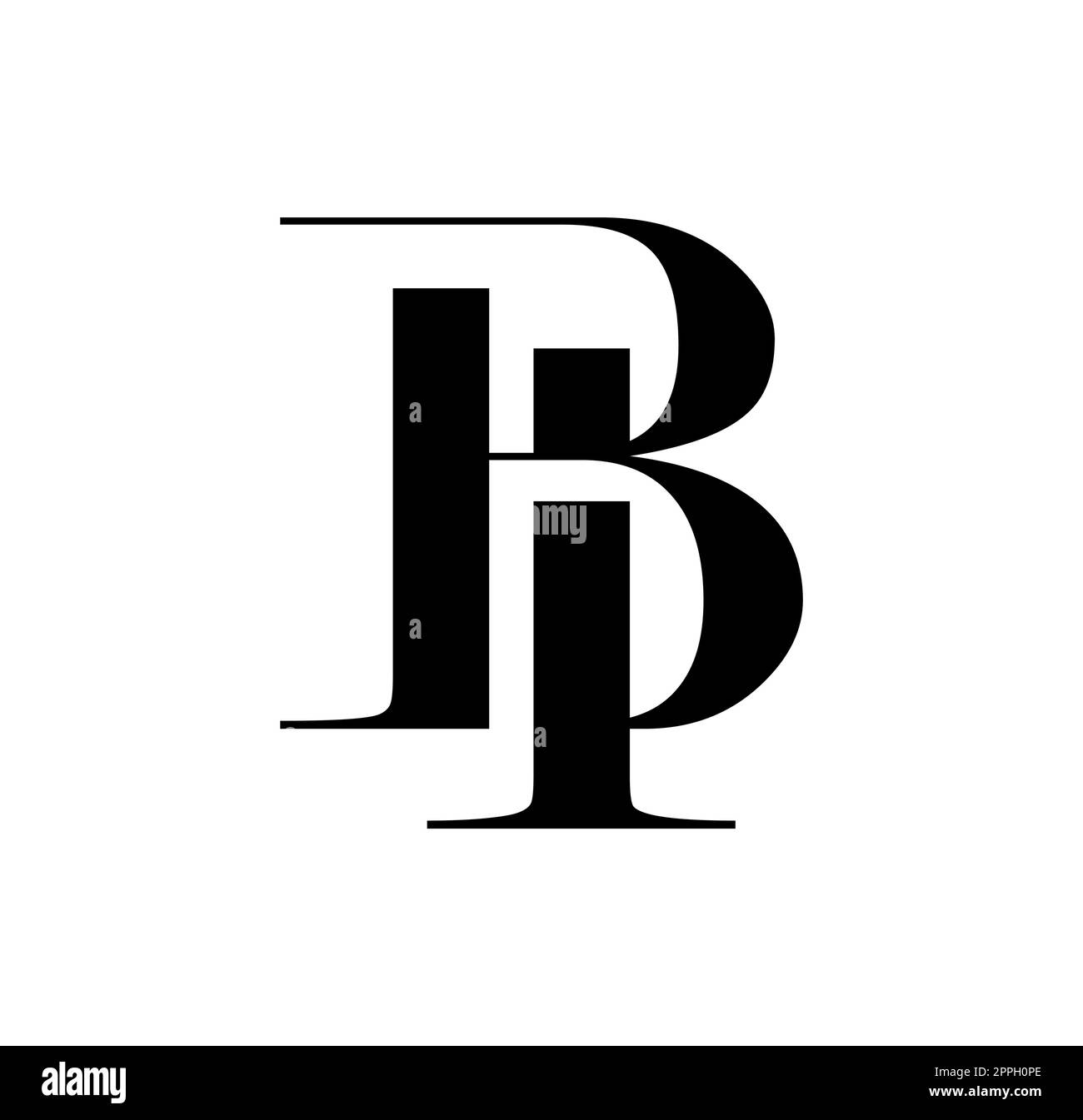 Monogram Logo vector Initial Letters BI Stock Vector Image & Art - Alamy