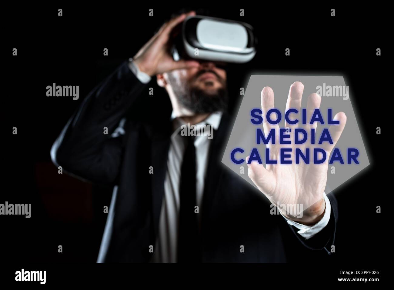 Text sign showing Social Media Calendar. Internet Concept apps used to ...