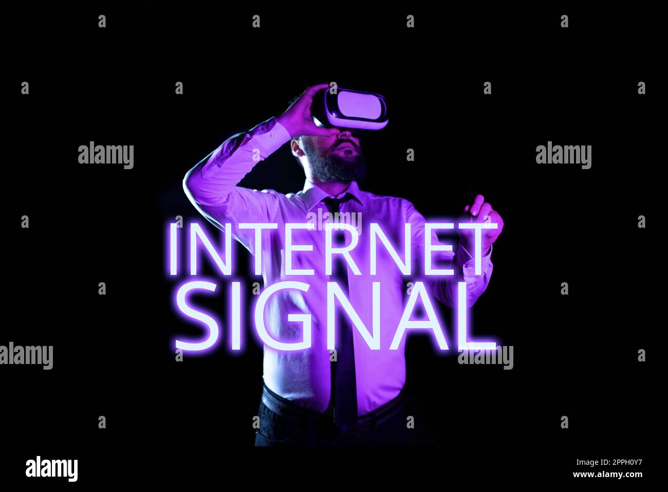 Conceptual caption Internet Signal. Internet Concept signal strength ...
