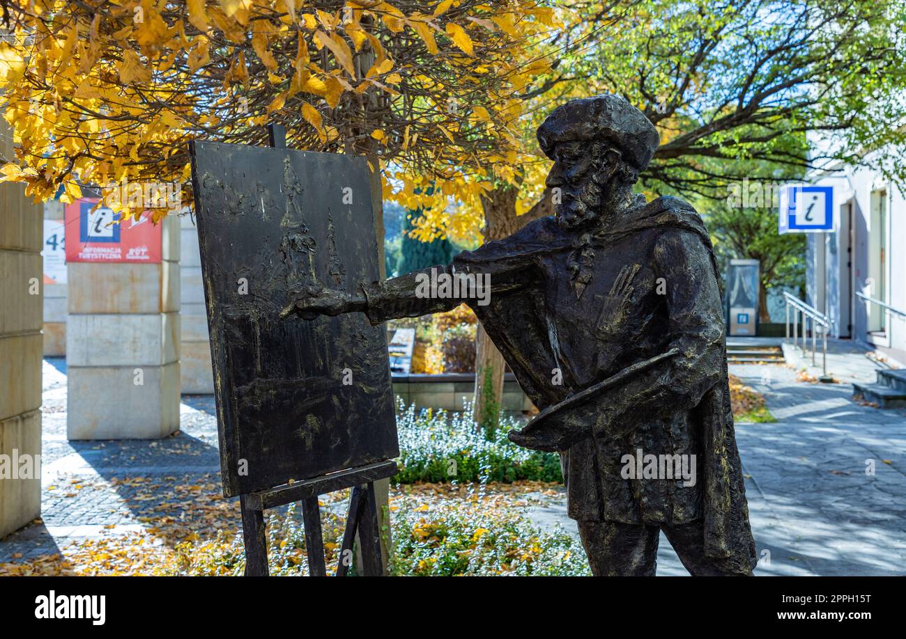 Artist's Square Statue Stock Photo - Alamy