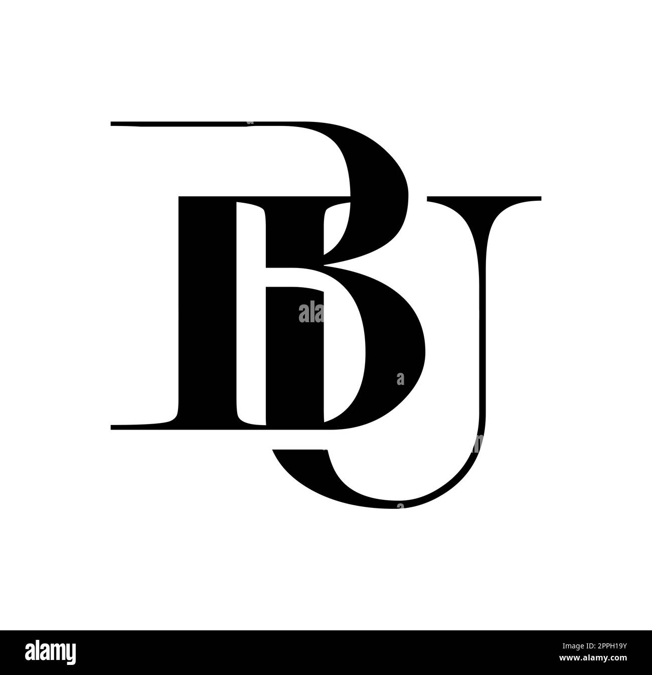 Monogram Logo vector Initial Letters BU Stock Vector Image & Art - Alamy