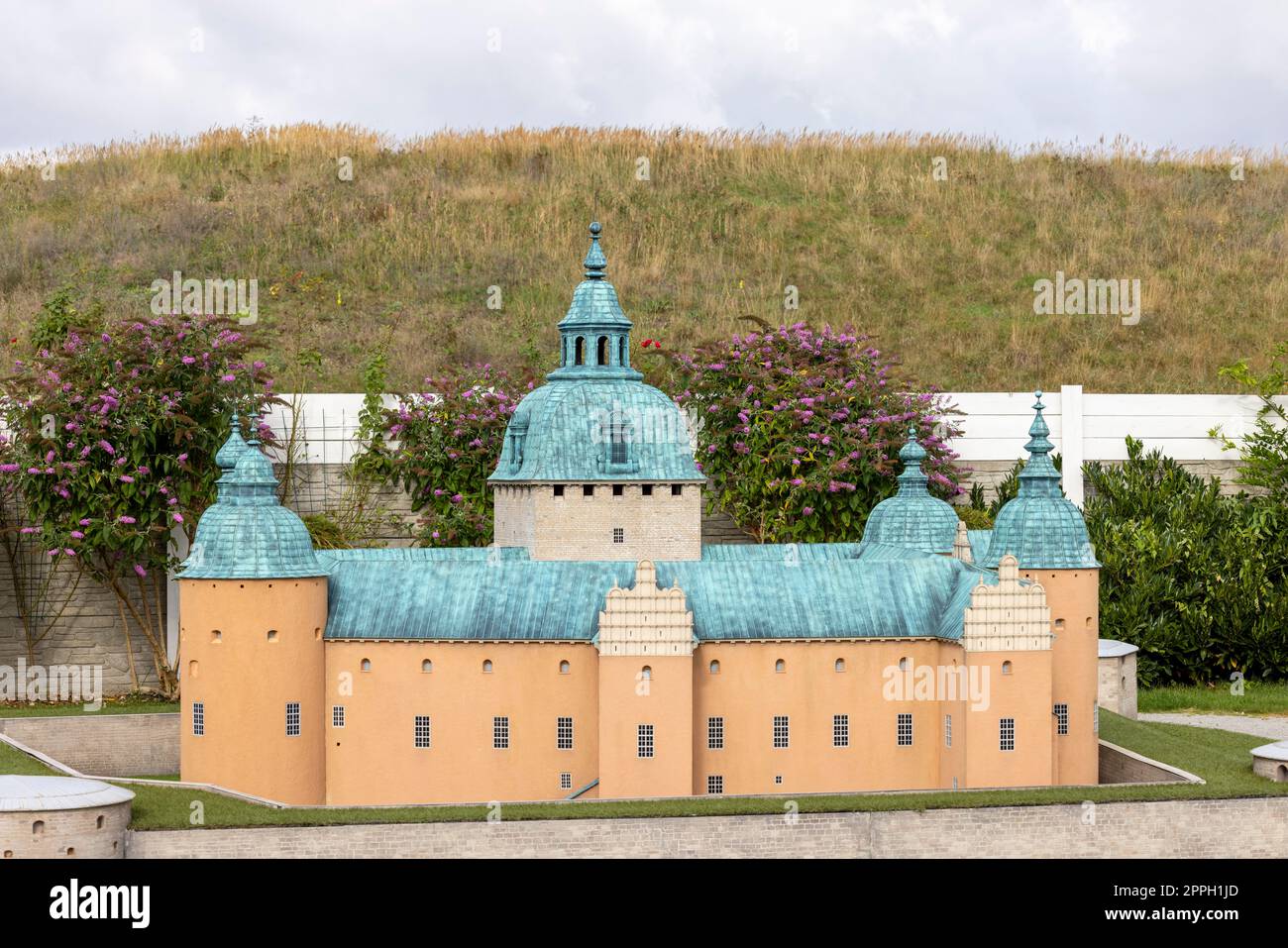Baltic Park of Miniatures, small replica of Kalmar Castle, 12-century ...