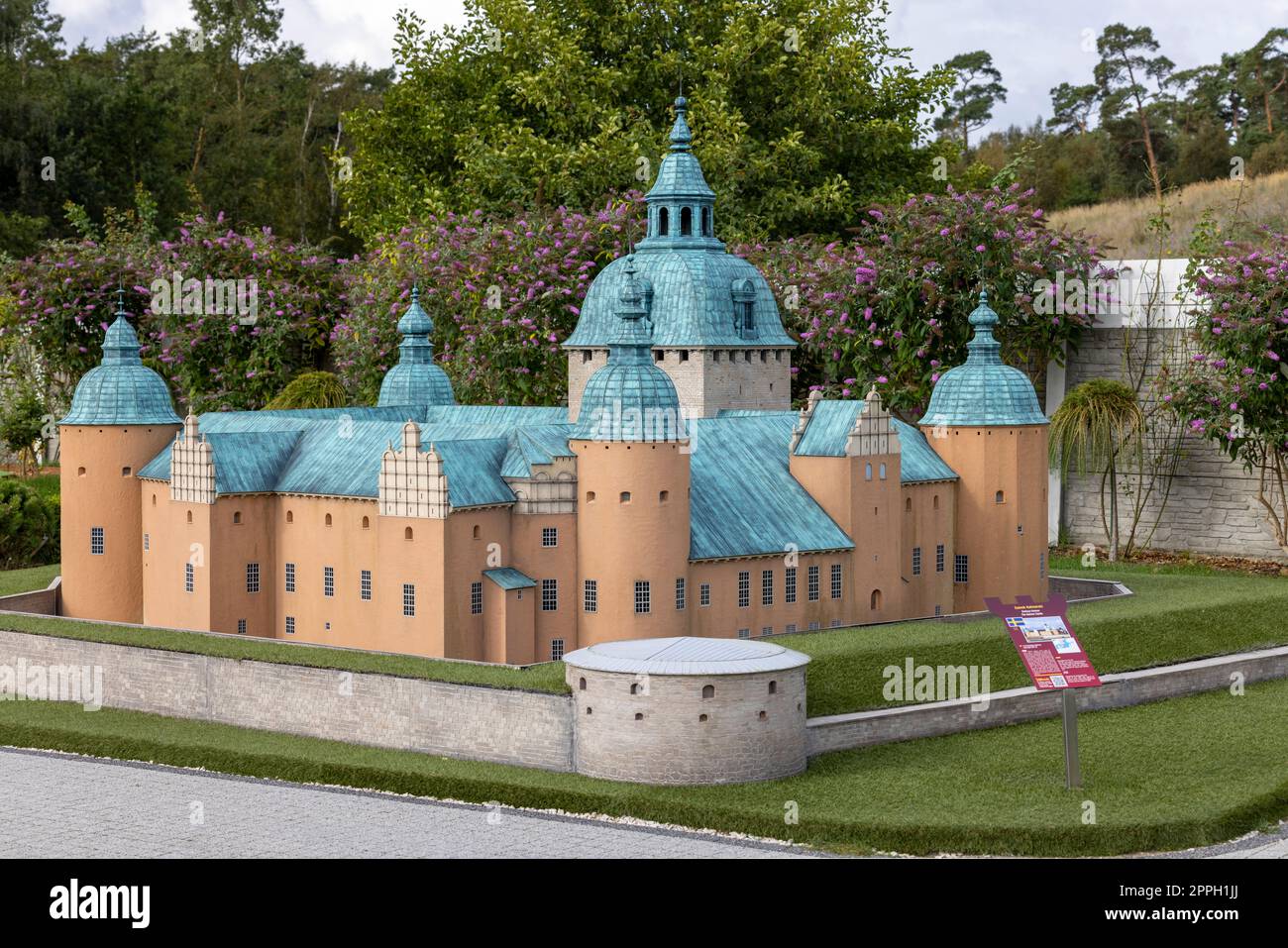 Baltic Park of Miniatures, small replica of Kalmar Castle, 12-century ...