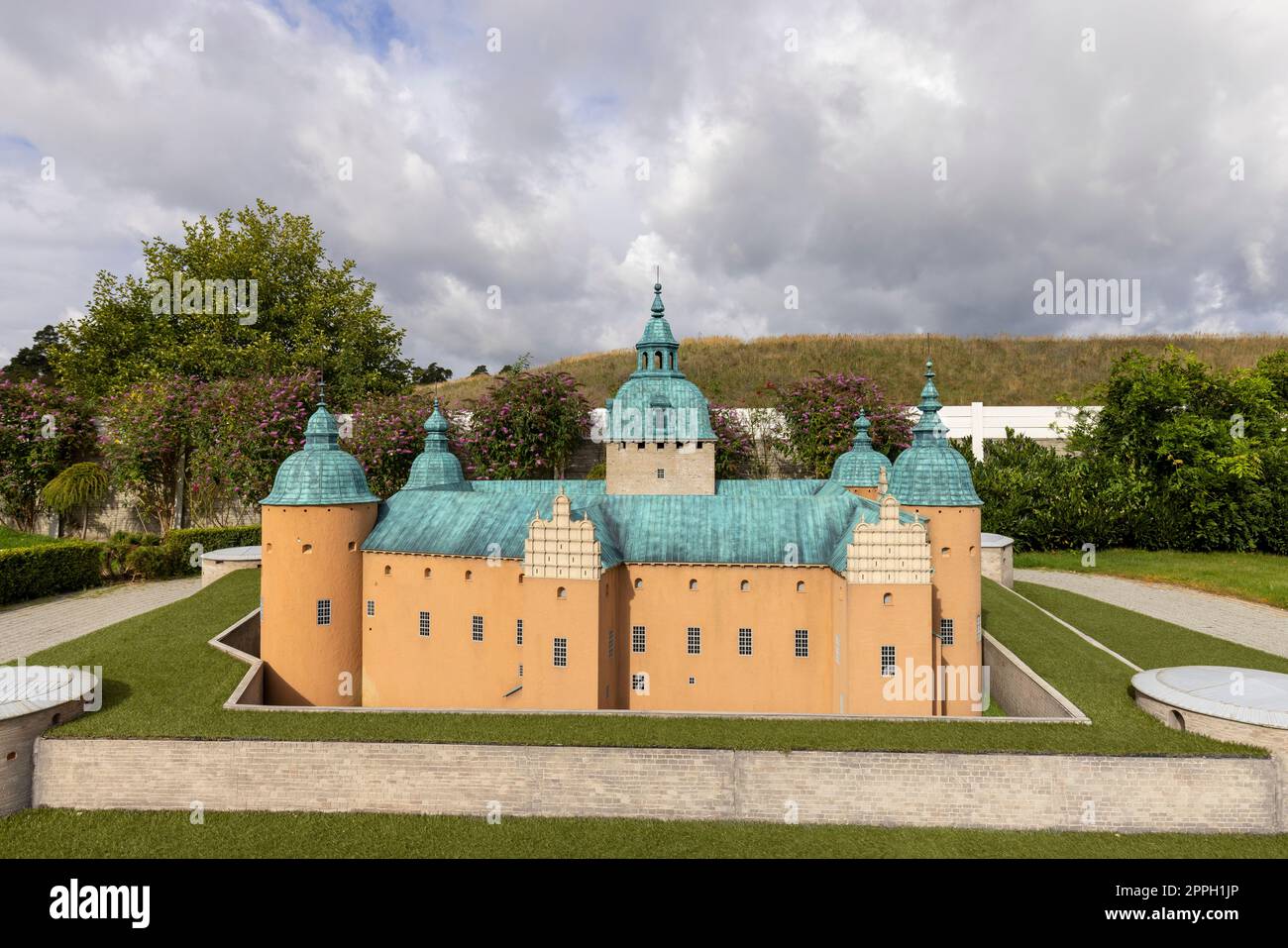Baltic Park of Miniatures, small replica of Kalmar Castle, 12-century ...
