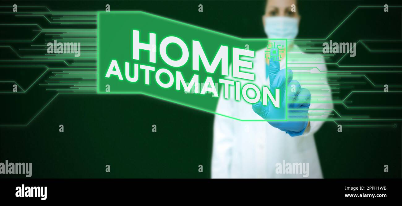 Text caption presenting Home Automation. Business overview home ... Text caption presenting Home Automation. Business overview home ...