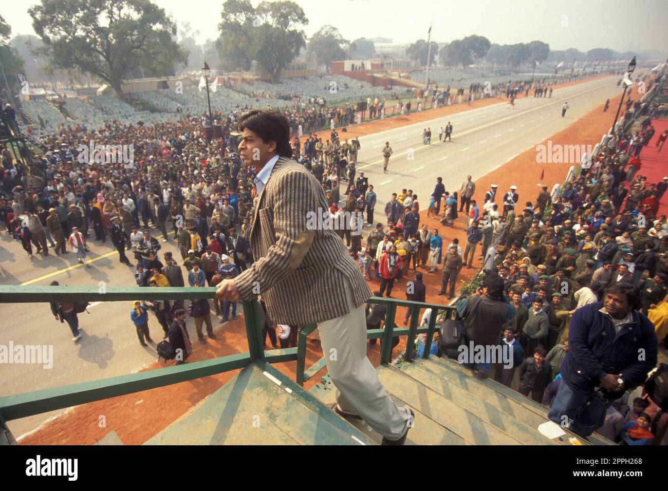 a Indian Bollywood Movie Star on a road for the Parade at the Republic ...