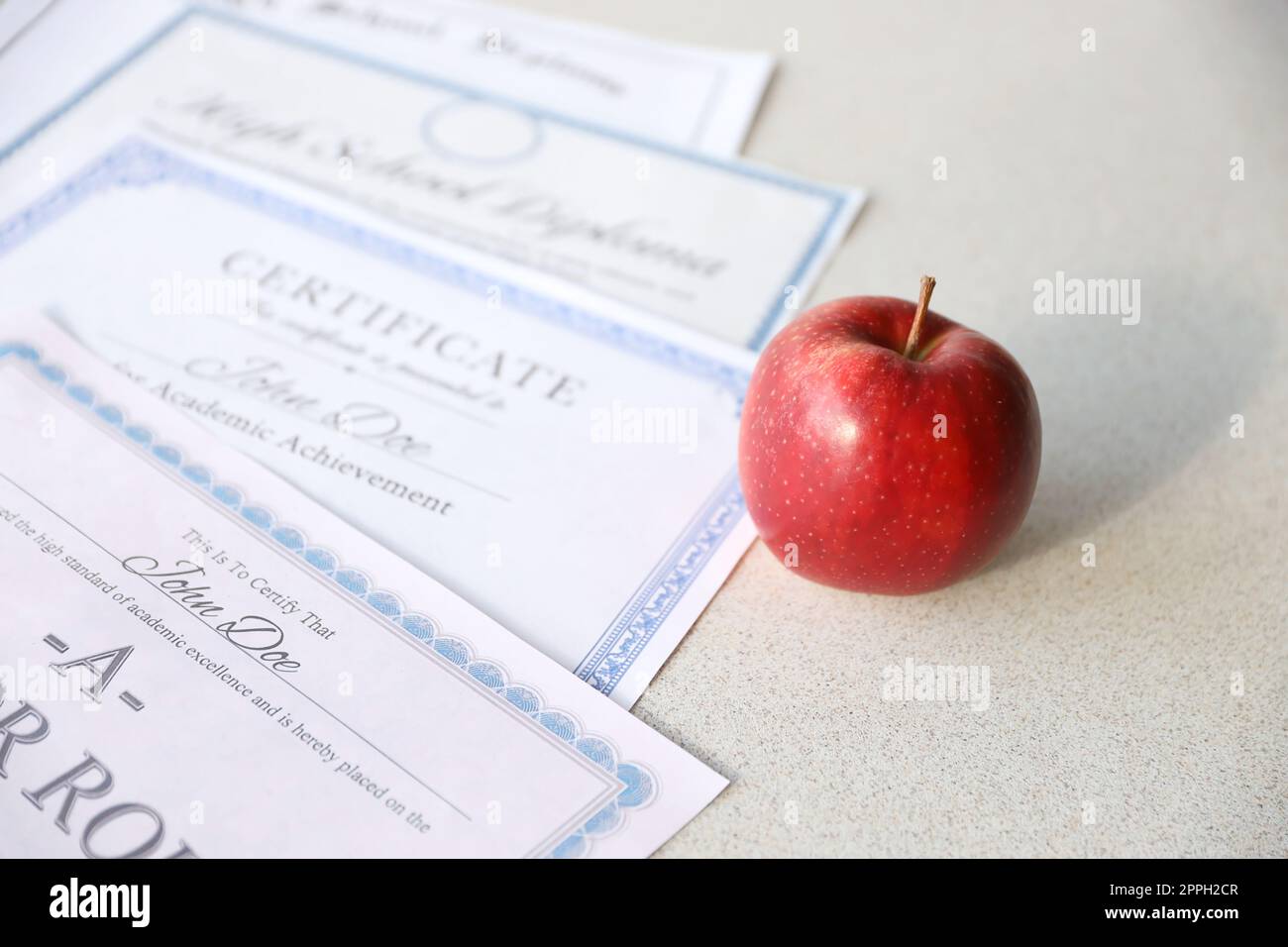 A honor roll recognition, certificate of achievement and high school ...