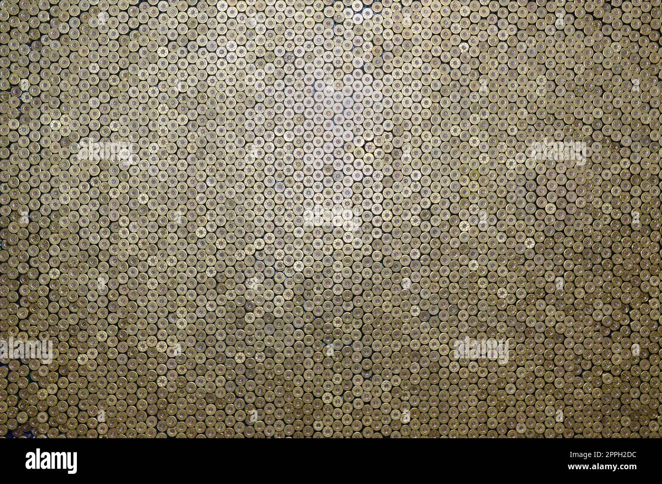 Pattern of 12 gauge cartridges for shotgun bullets. Shells for hunting ...