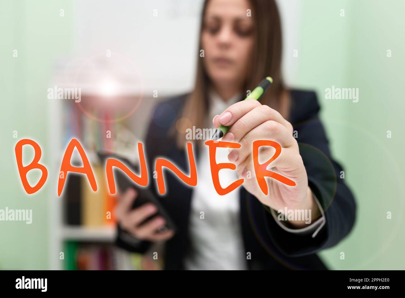 Sign displaying Banner. Word Written on long strip cloth bearing slogan ... Sign displaying Banner. Word Written on long strip cloth bearing slogan ...