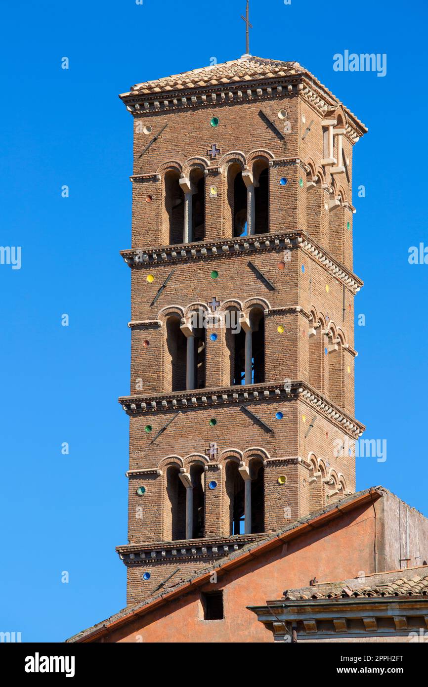 Romanesque Campanile of Santa Francesca Romana Basilica, Roman Forum ...