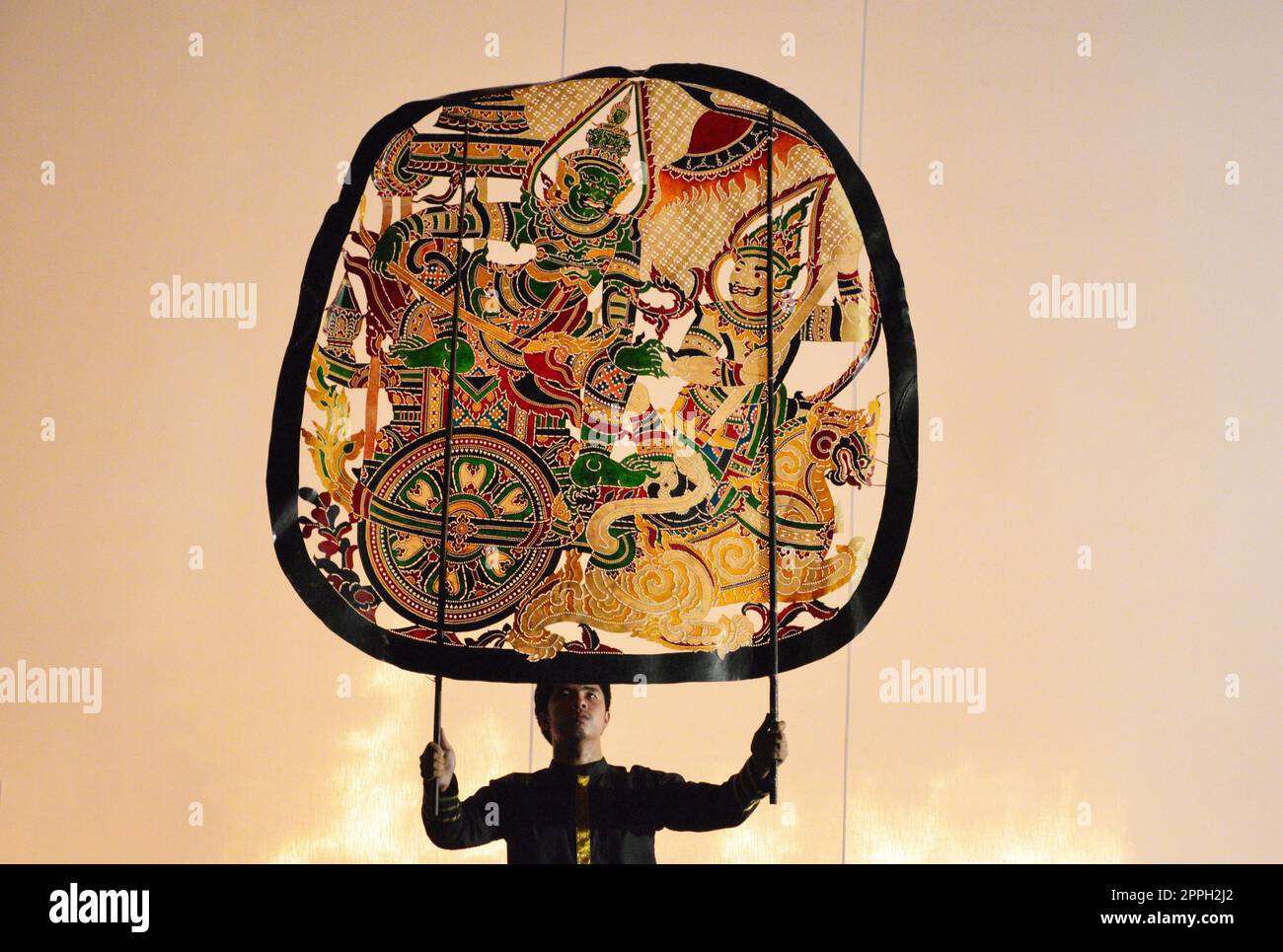 Thai shadow puppet art at Rachaburi province, Thailand Stock Photo - Alamy