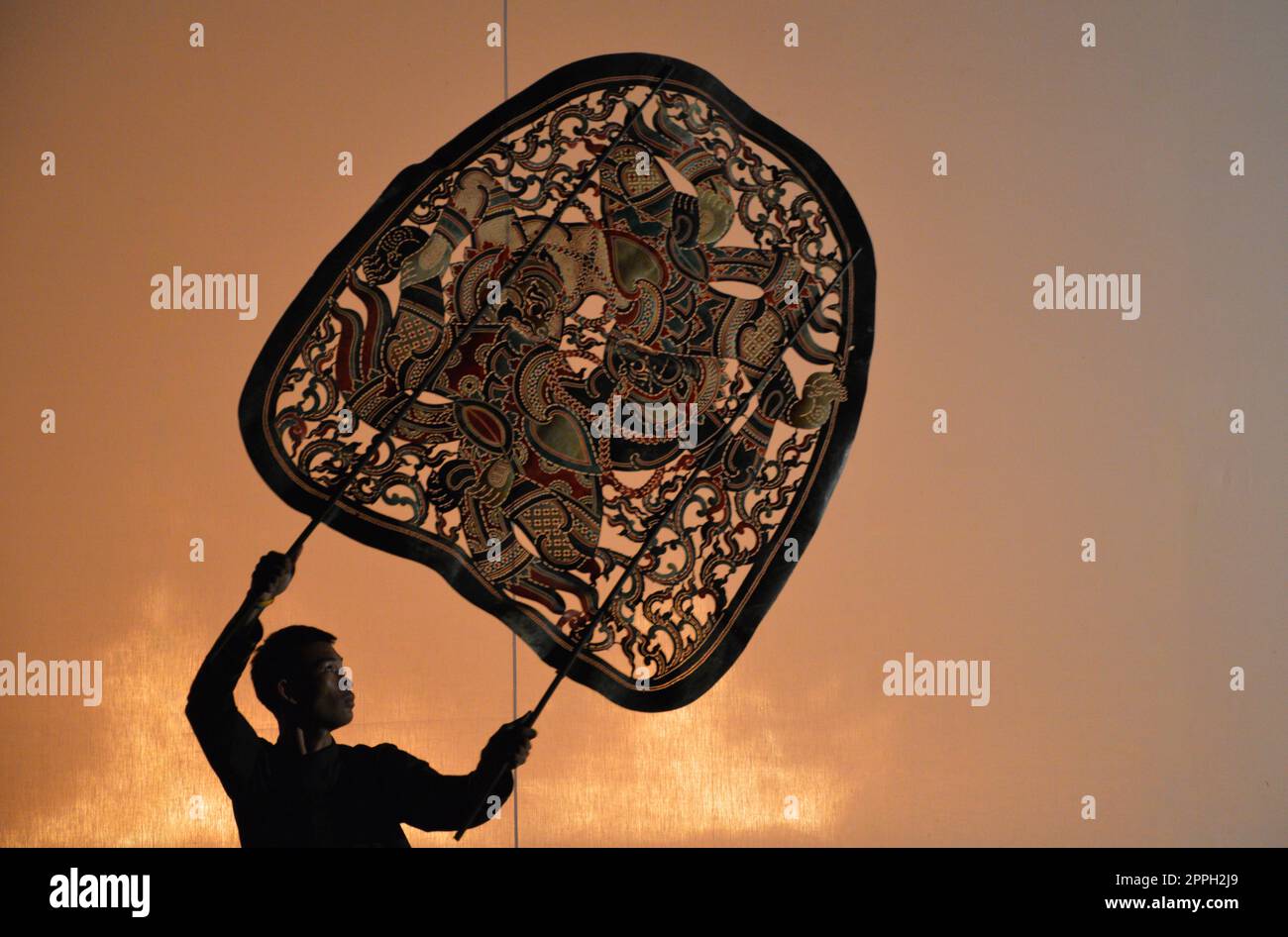 Thai shadow puppet art at Rachaburi province, Thailand Stock Photo - Alamy