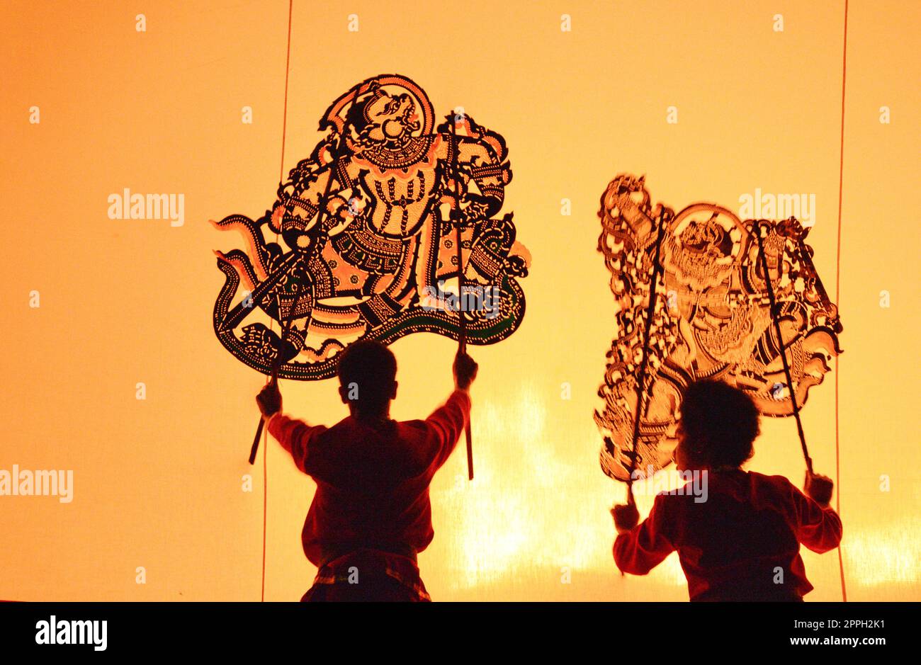 Thai shadow puppet art at Rachaburi province, Thailand Stock Photo - Alamy