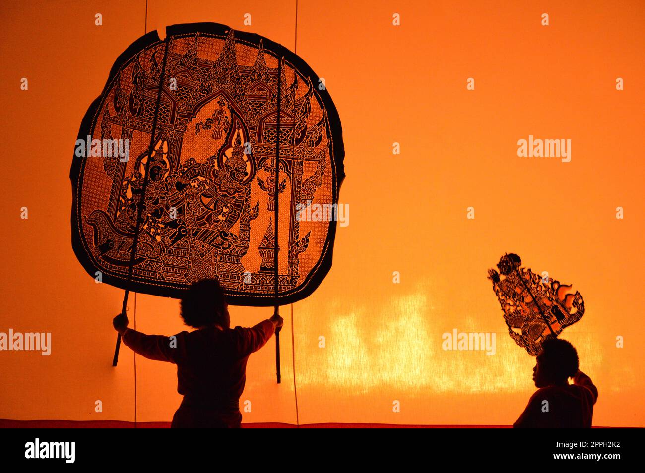 Thai shadow puppet art at Rachaburi province, Thailand Stock Photo - Alamy