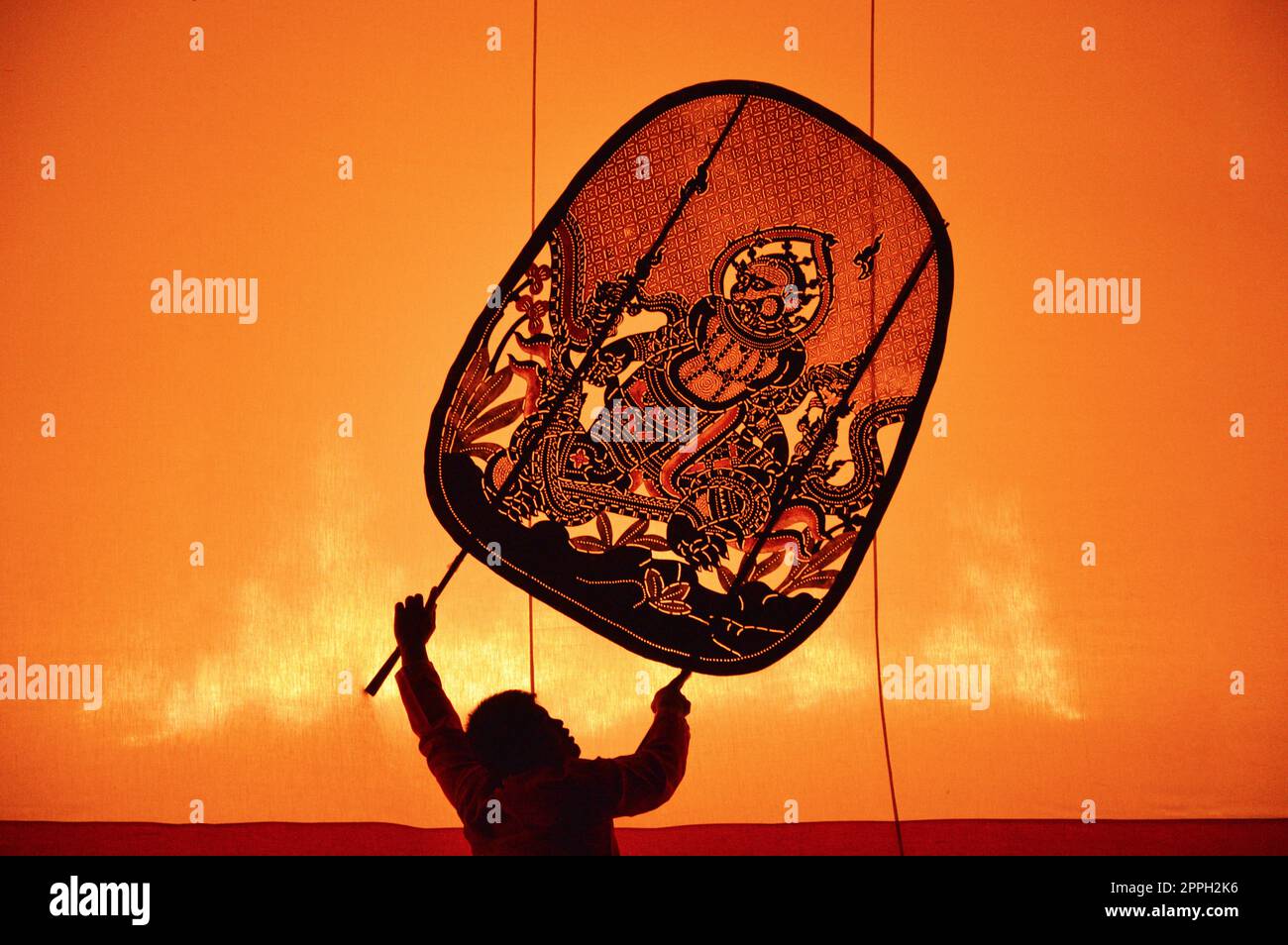 Thai shadow puppet art at Rachaburi province, Thailand Stock Photo - Alamy