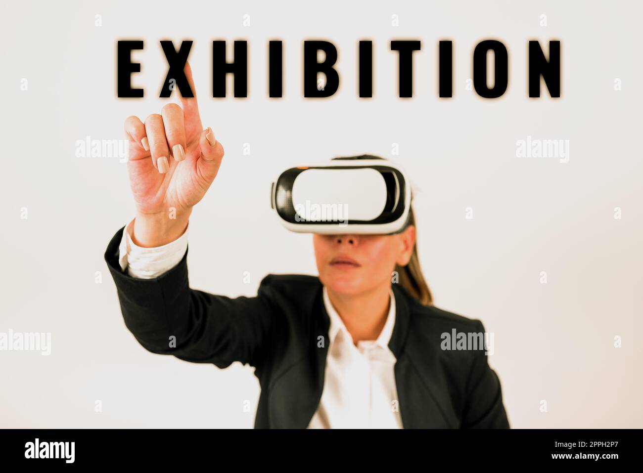 Handwriting text Exhibition. Conceptual photo and act of exposing ...