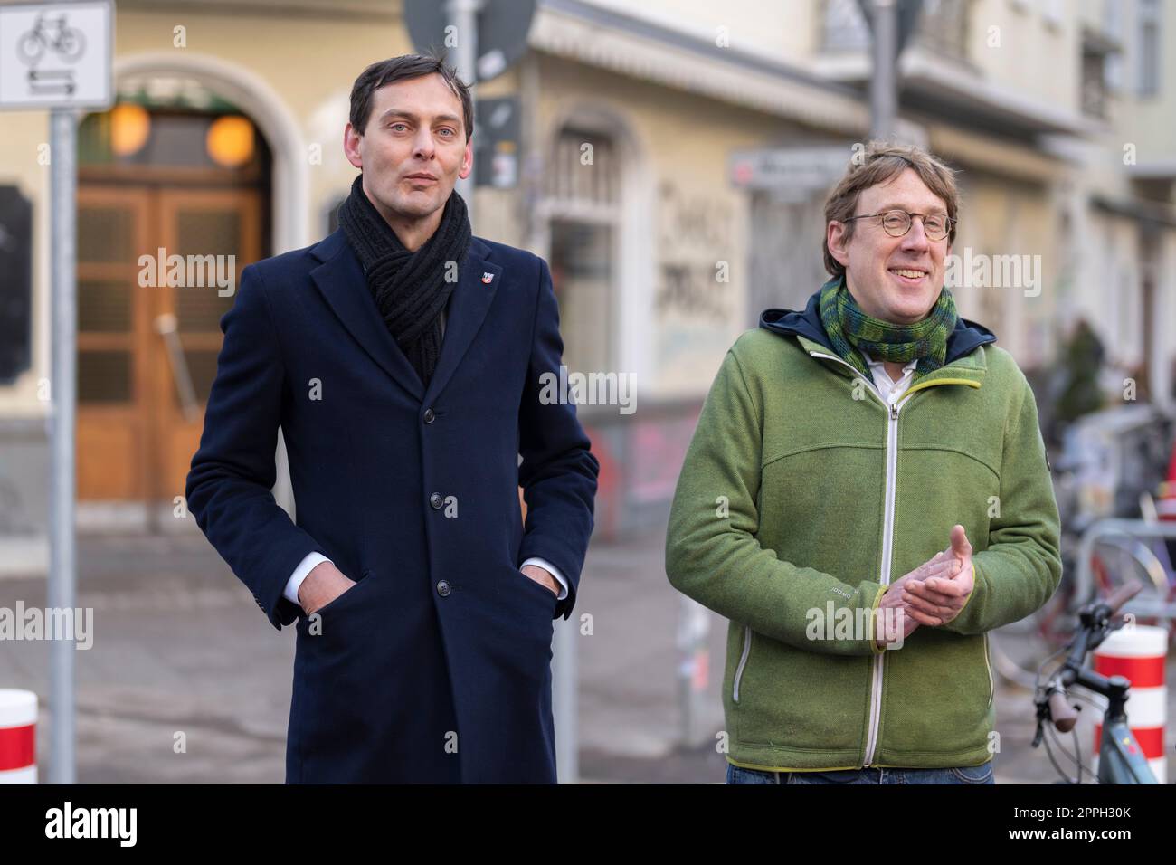 Opening of the new construction section of the Weser Street bicycle ...