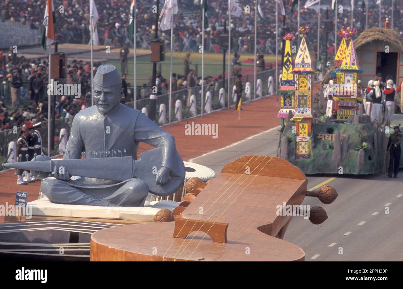 a view of the Parade at the Republic Day on January, 26, 1998, in the ...