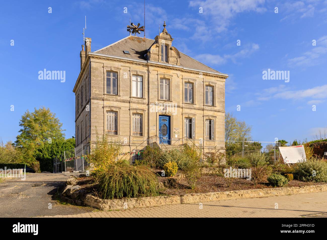bourgeois house in Plassac, France Stock Photo - Alamy