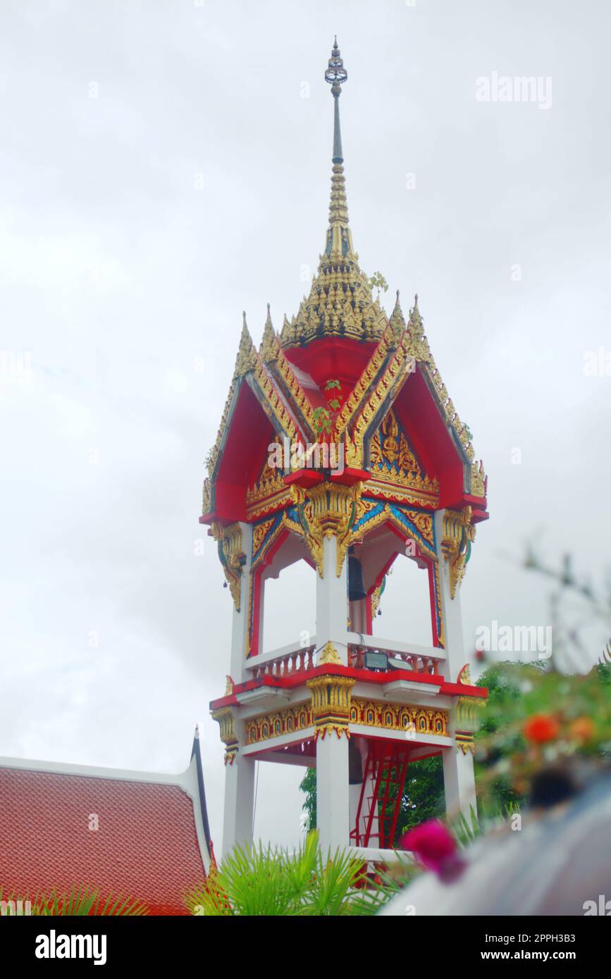 Bell tower on the temple tower hi-res stock photography and images - Alamy