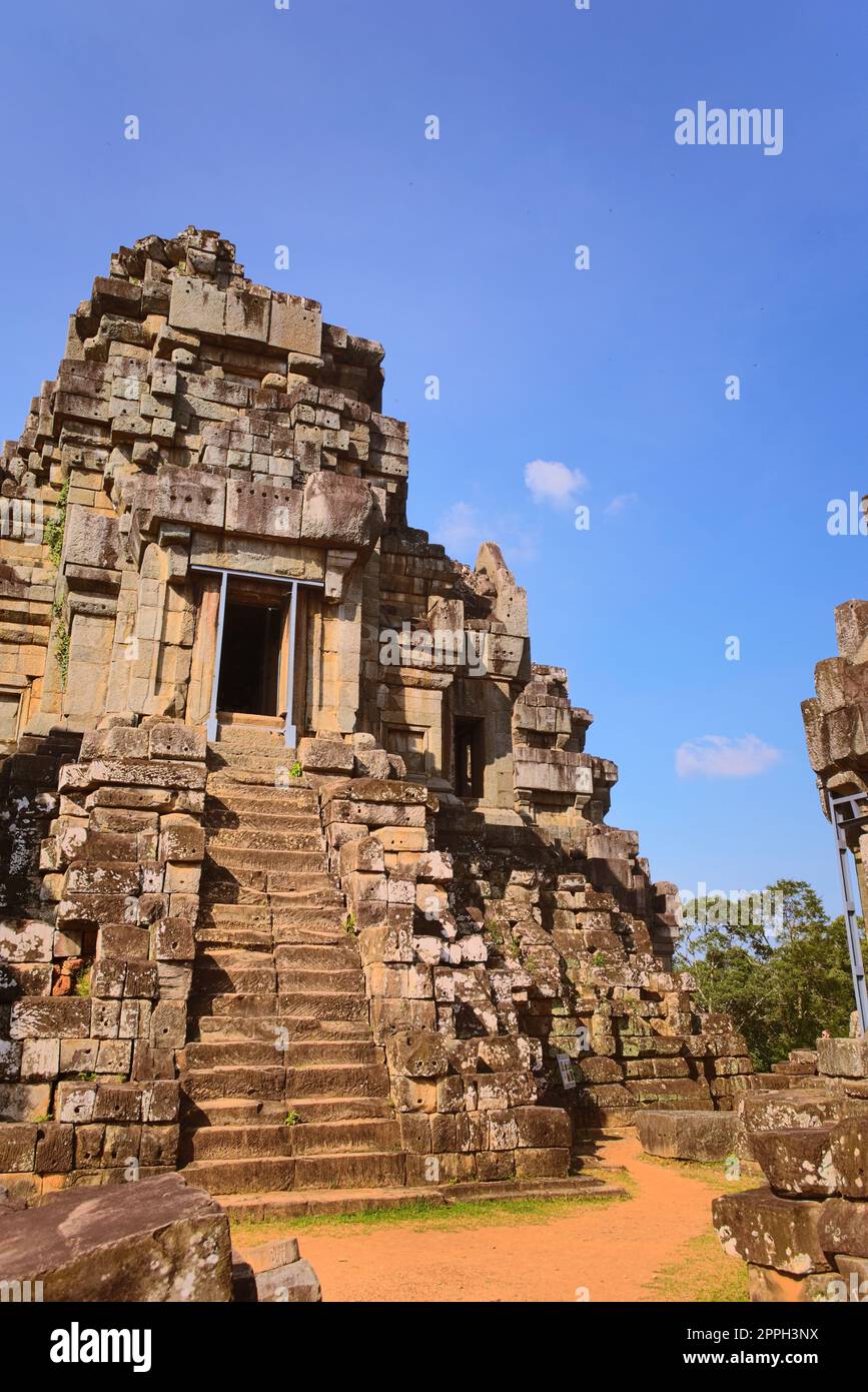 Central tower of Ta Keo temple, an ancient khmer temple from the 10th ...