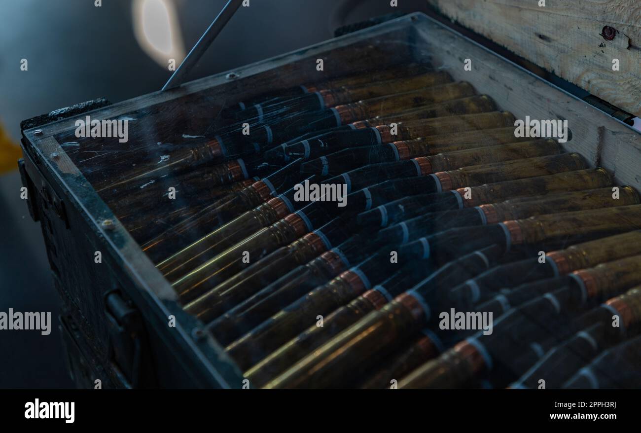 Aircraft Bullet Rounds Stock Photo - Alamy