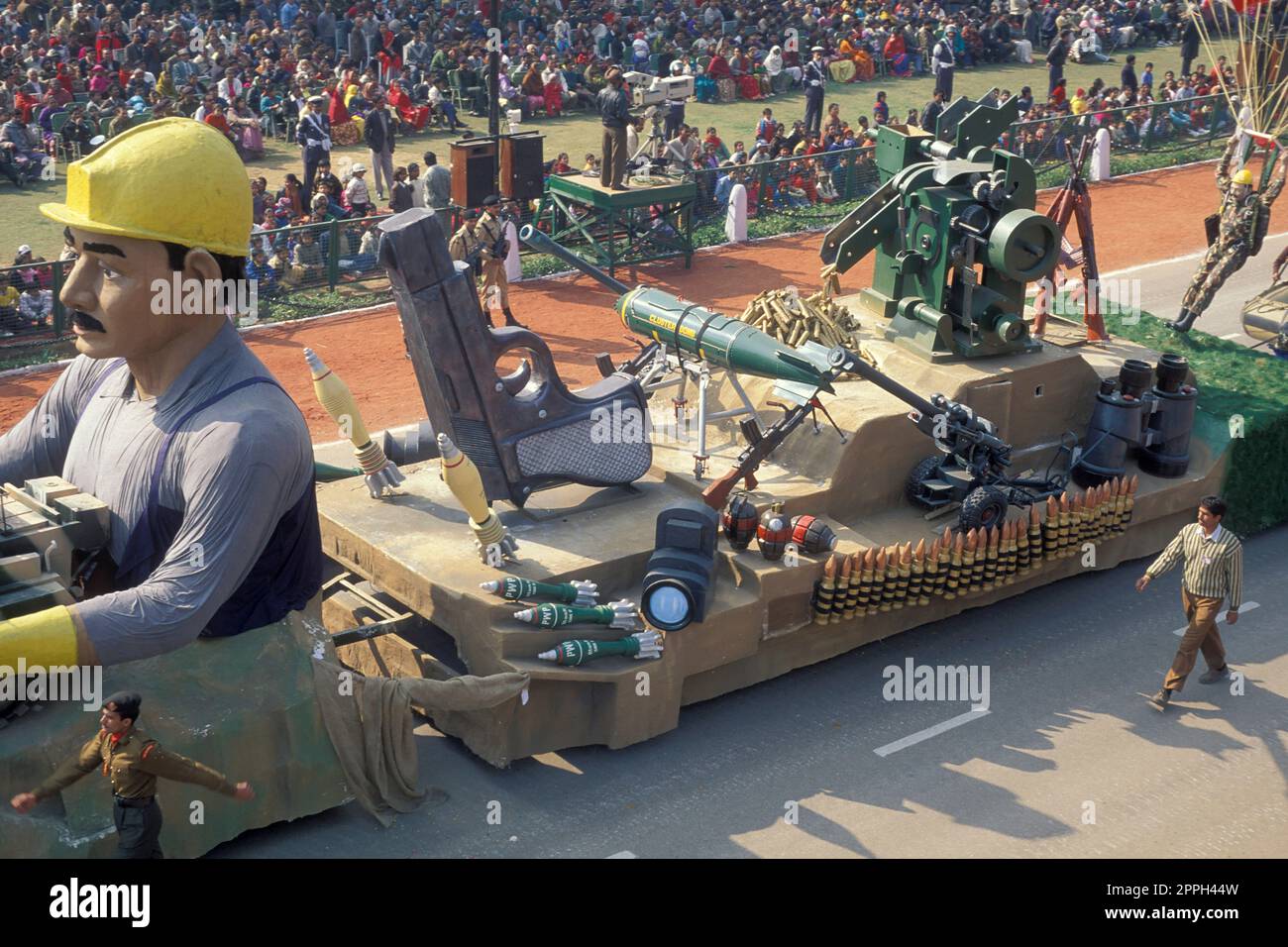 Indian Army weapons at the Parade at the Republic Day on January, 26 ...