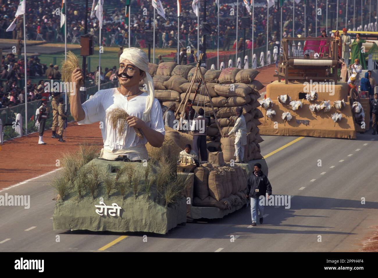 a cultural show at the Parade at the Republic Day on January, 26, 1998 ...