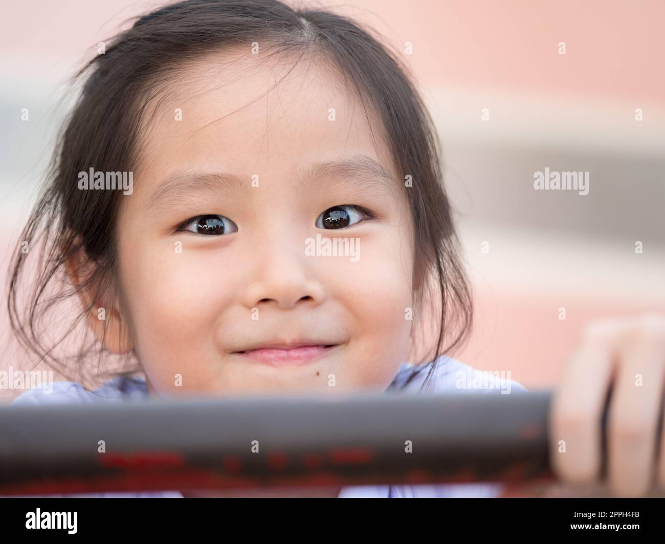 adorable Asian cute girl close up head shot , healthy girl Stock Photo ...