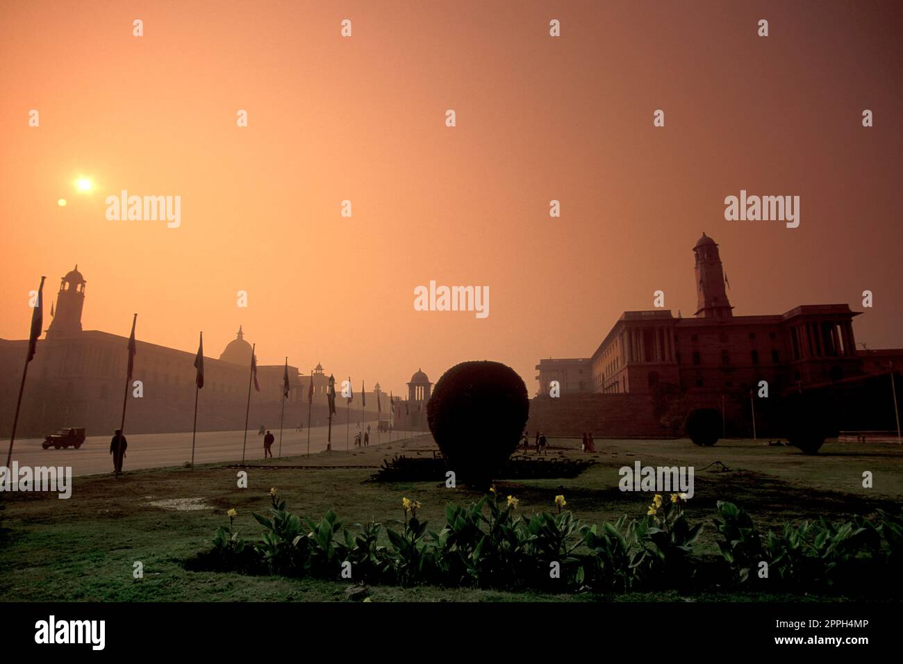 the architecture of the President Estate Rashtrapati Bhavan in the city ...