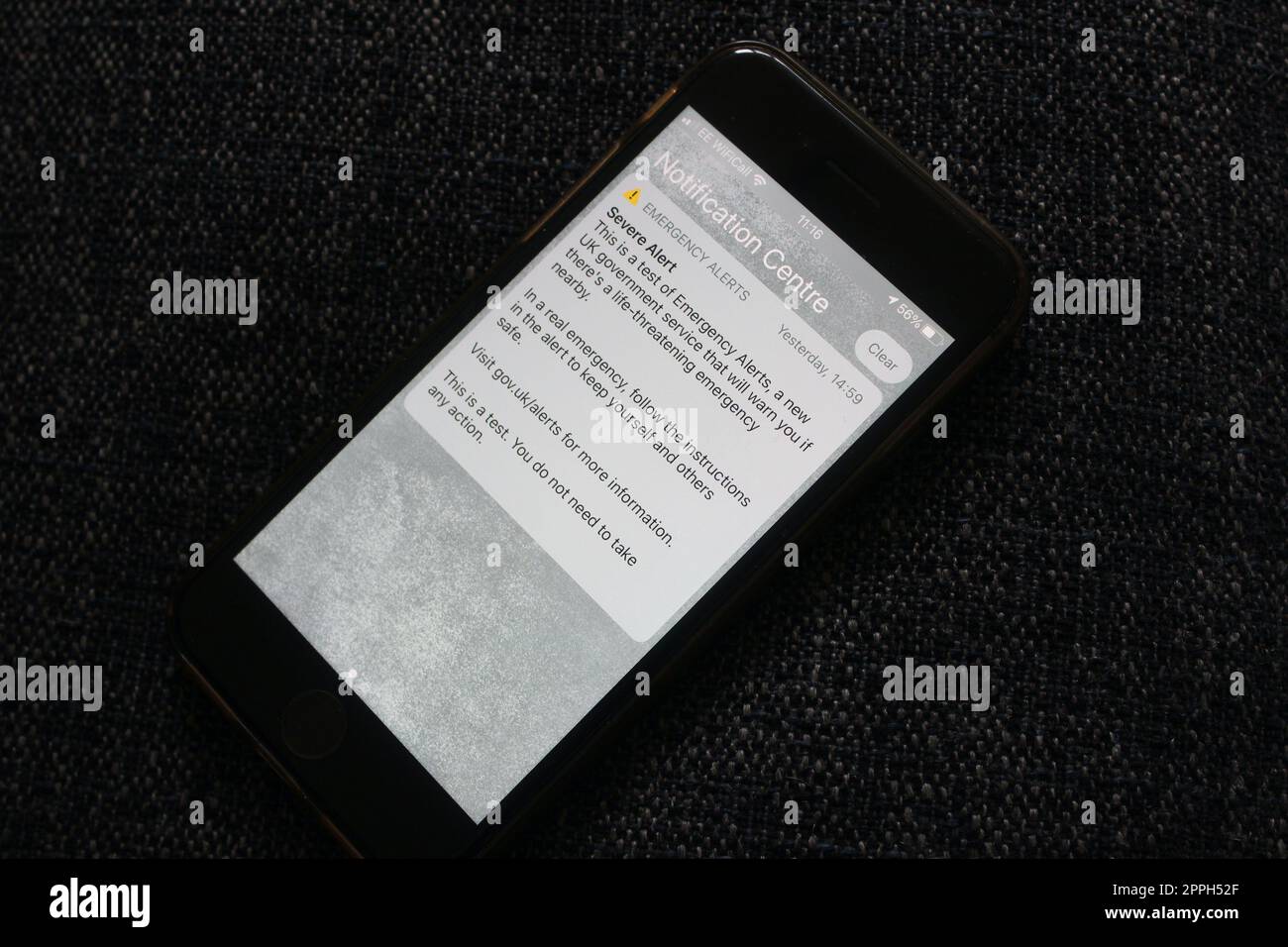 the first ever emergency alert test received by all mobile phones in ...