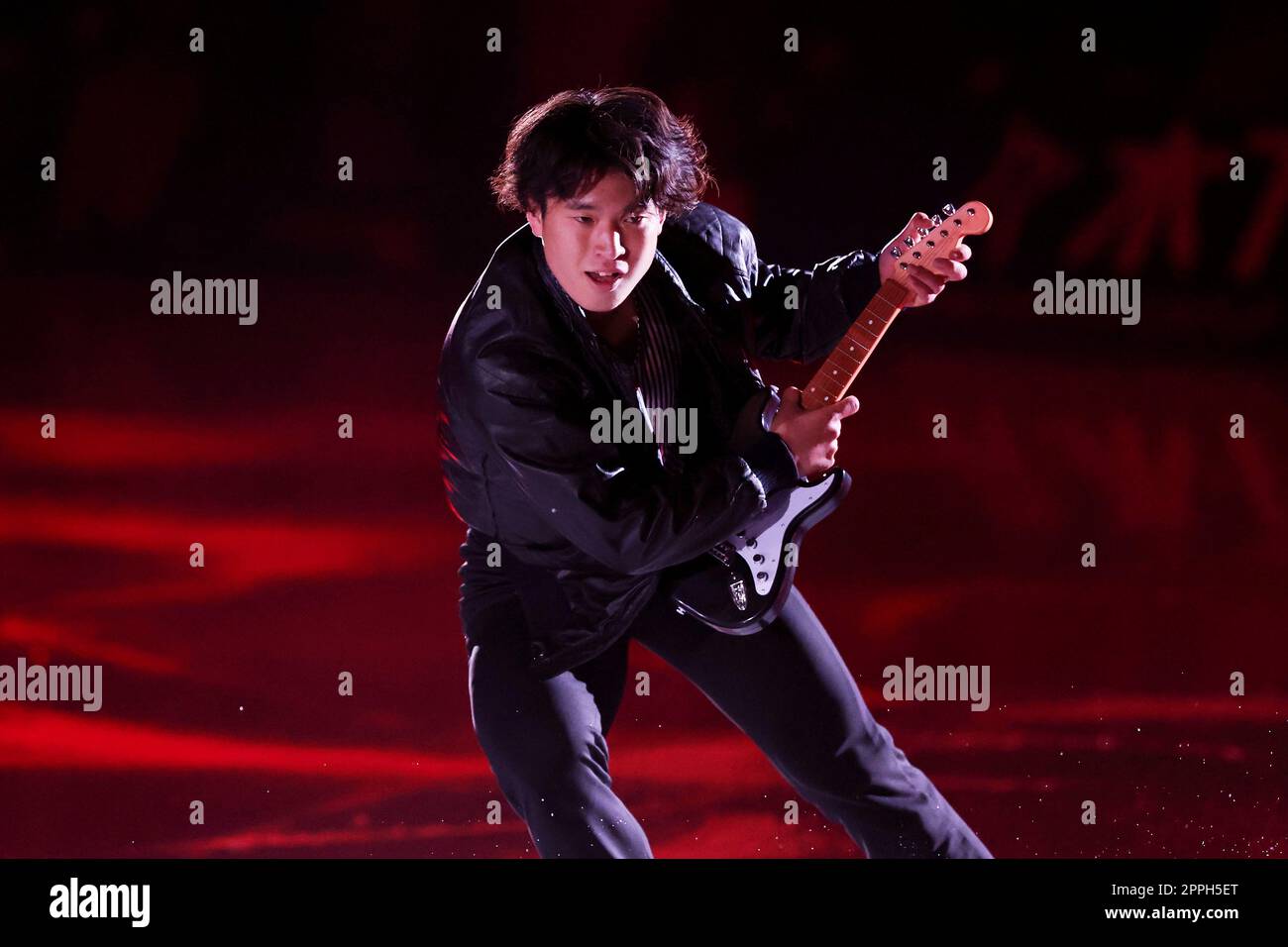 Kinoshita Academy Kyoto Ice arena, Kyoto, Japan. 22nd Apr, 2023. Lucas ...