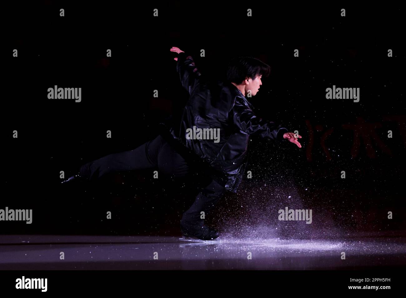 Kinoshita Academy Kyoto Ice arena, Kyoto, Japan. 22nd Apr, 2023. Lucas ...