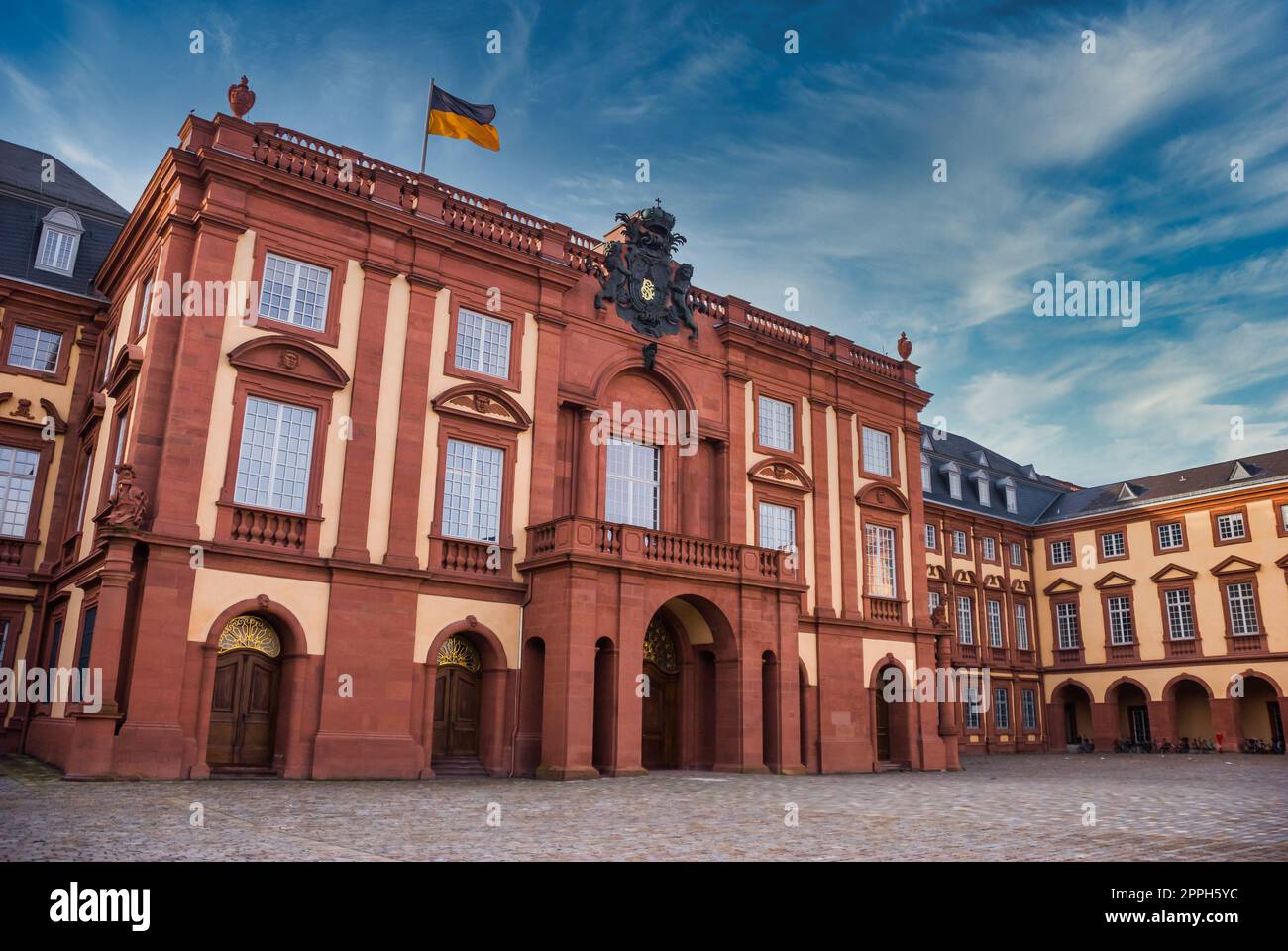 Mannheim University Entrance Building, Castle, Germany Stock Photo - Alamy