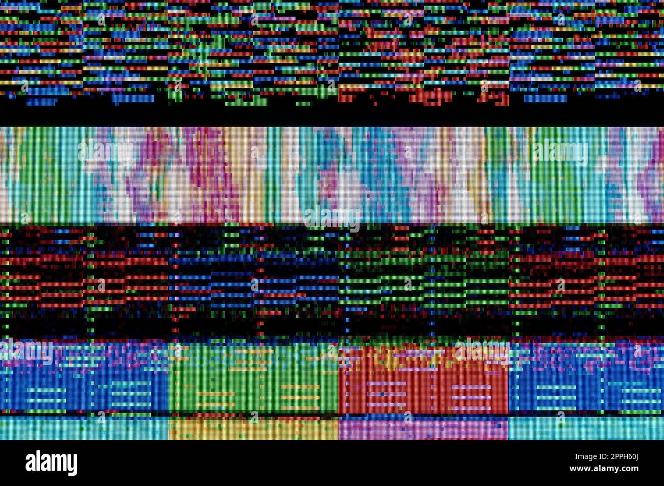 Pixel pattern of a digital glitch Stock Photo - Alamy