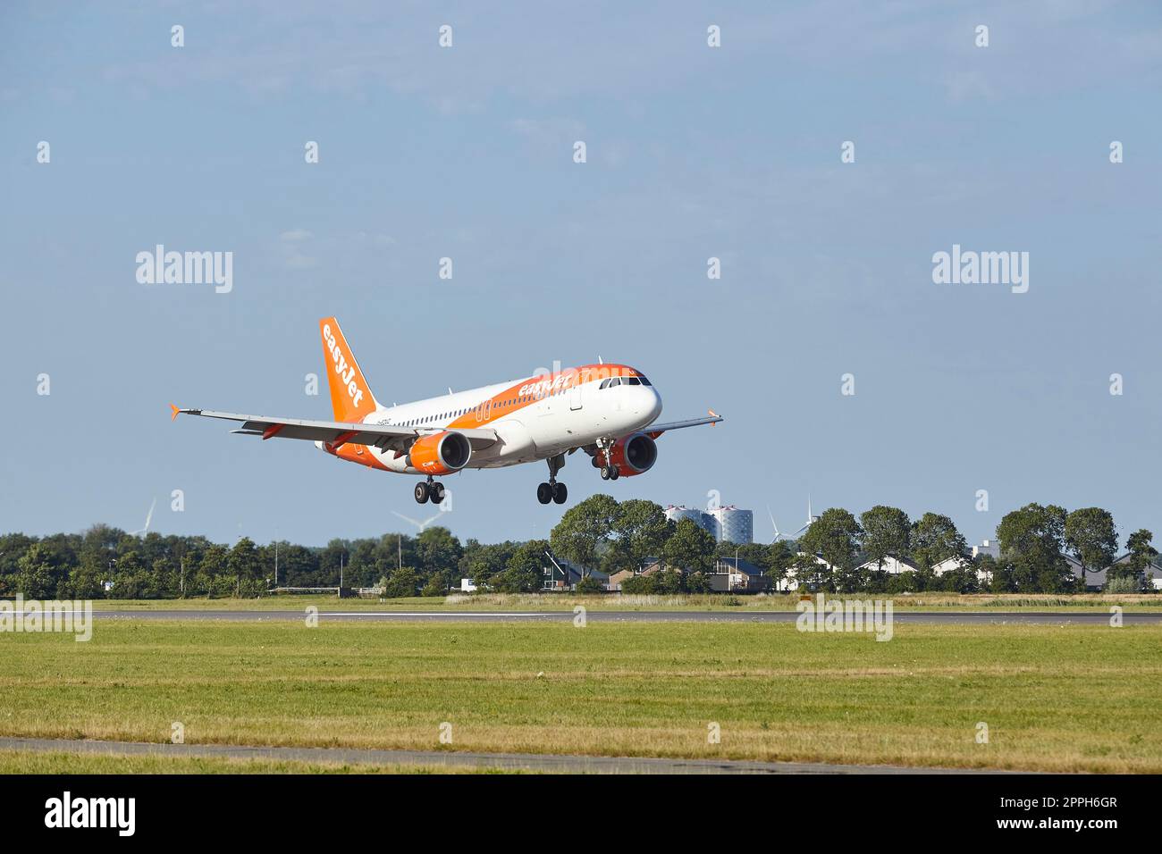 Amsterdam, The Netherlands - July, 24, 2022. The Airbus A320-214 of ...