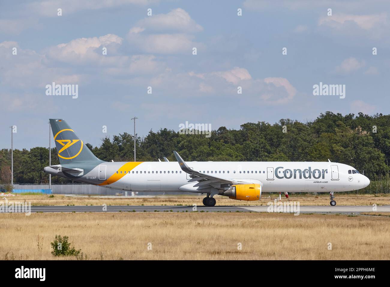 Frankfurt Airport Fraport - Airbus A321-211 of Condor takes off Stock ...