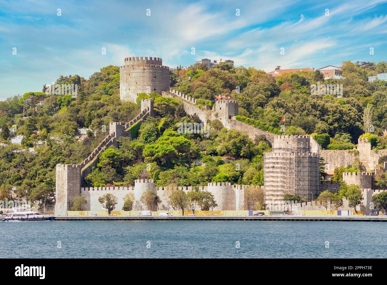 Rumelihisari, or Bogazkesen Castle, at the hills of the European side ...
