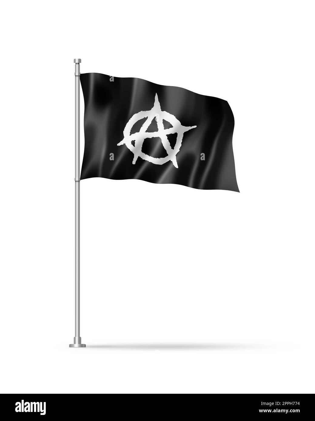 Anarchist flag Black and White Stock Photos & Images - Alamy
