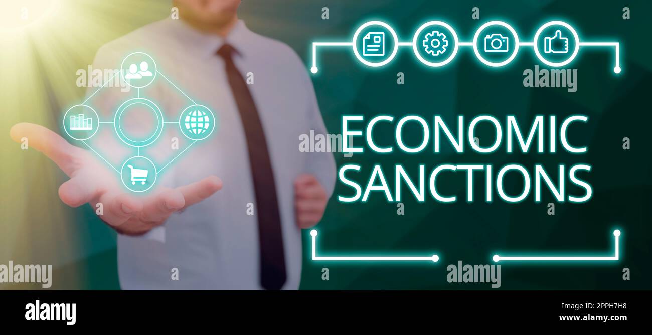 Inspiration showing sign Economic SanctionsPenalty Punishment levied on ... Inspiration showing sign Economic SanctionsPenalty Punishment levied on ...